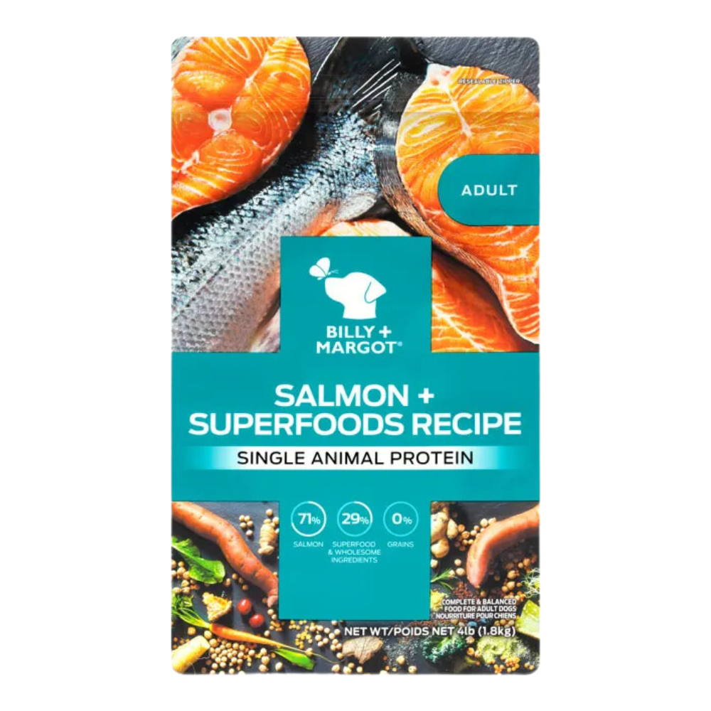 Billy + Margot Single Animal Protein Salmon + Superfoods Recipe Adult