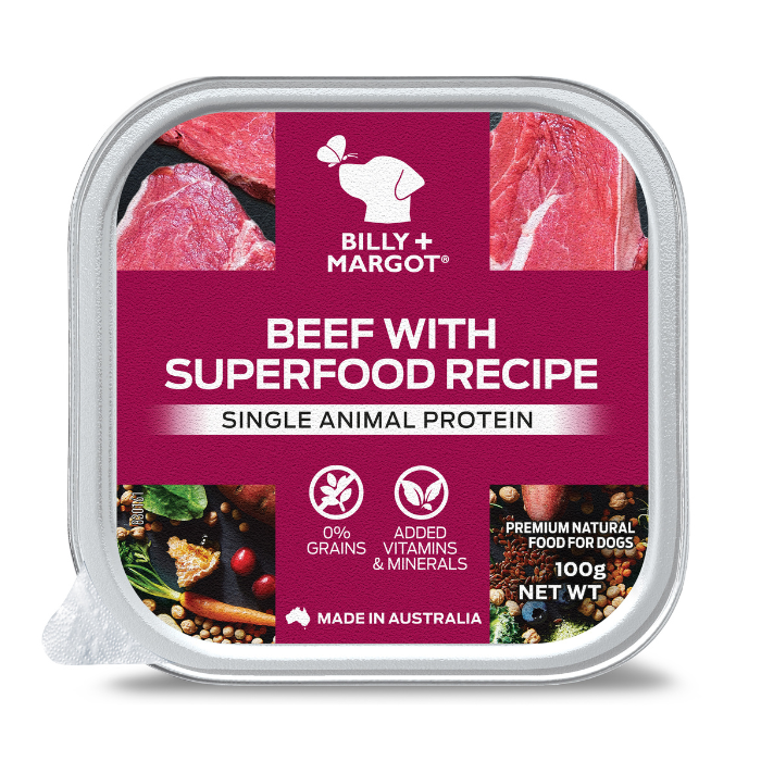 Billy + Margot Single Animal Protein Beef With Superfood Recipe Adult