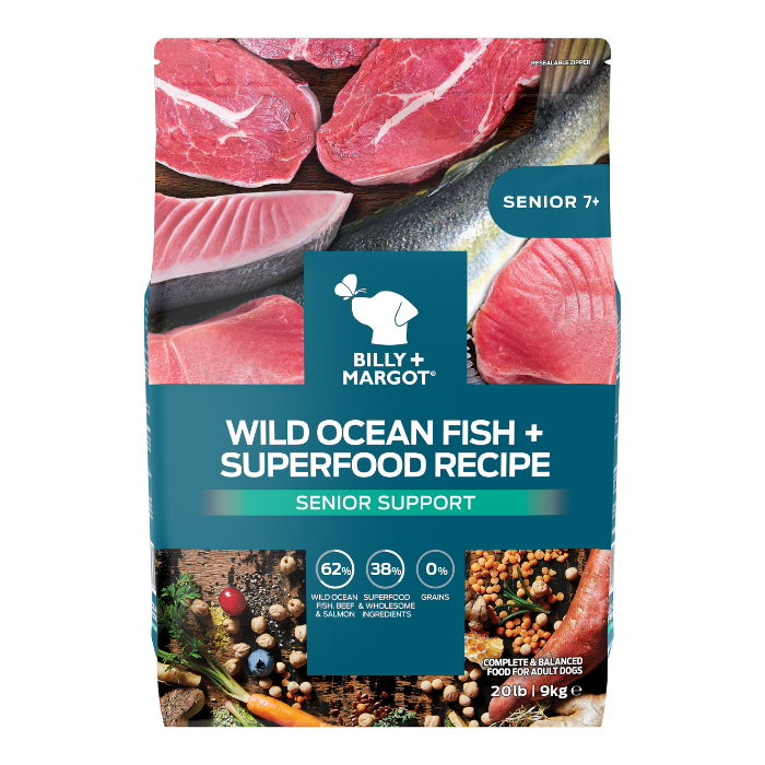 Billy + Margot Wild Ocean Fish + Superfood Recipe Senior Support Dry D